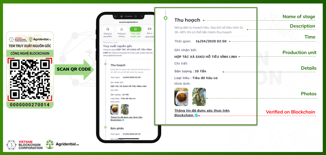 A QR Traceability Stamp – “Insurance” for High-quality Vietnamese products